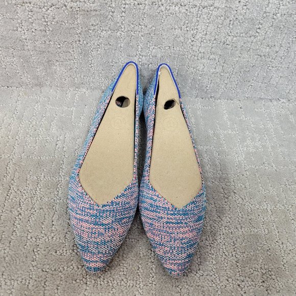 Rothy's | Shoes | Rothys The Point Womens Size 6 Turquoise Melange Flat ...